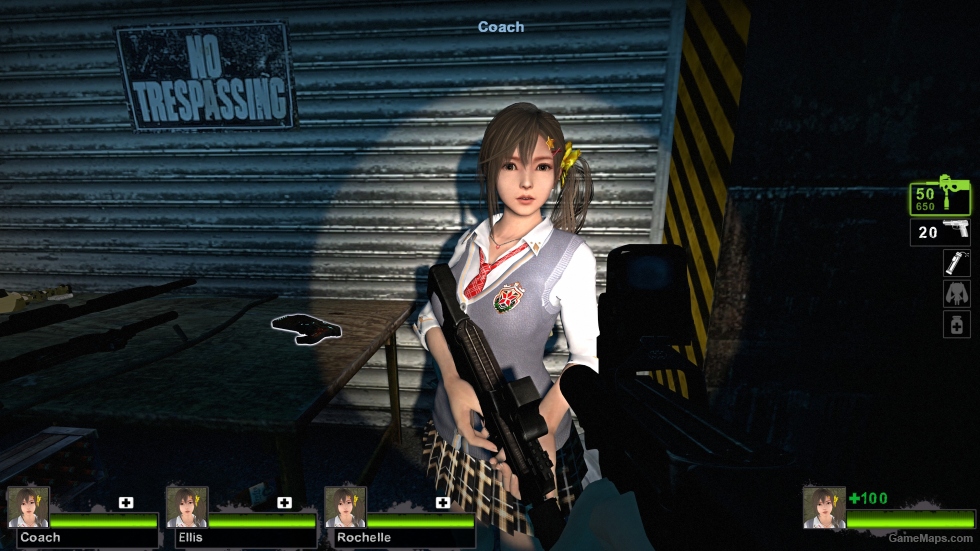 only doa xvv misaki school zoey (request) (Mod) for Left 4 Dead 2 ...