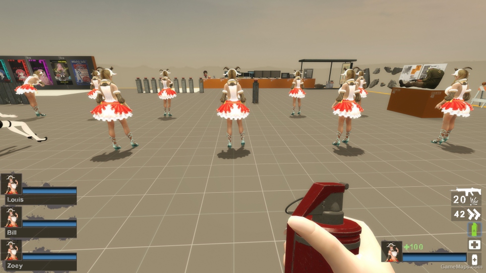 Only DOAXVV Monica SCapricorn Zoey (Mod) for Left 4 Dead 2 - GameMaps.com