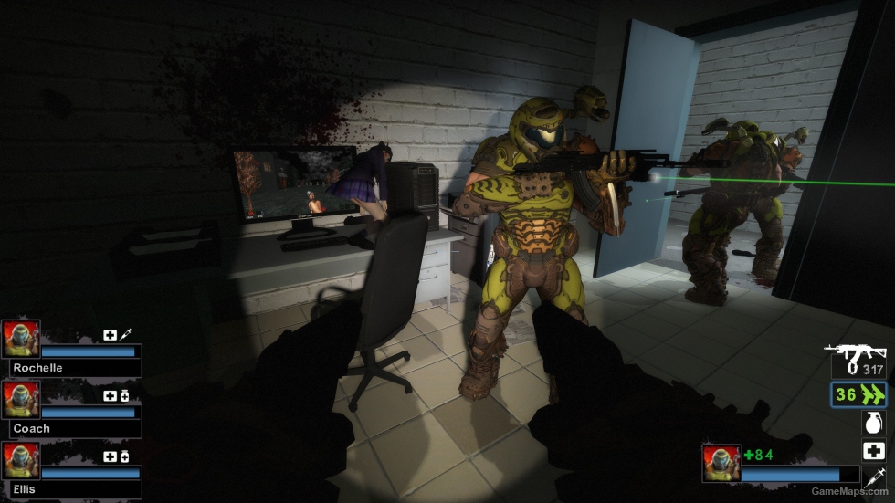 Only DOOM SLAYER DE (request) (Mod) for Left 4 Dead 2 - GameMaps.com