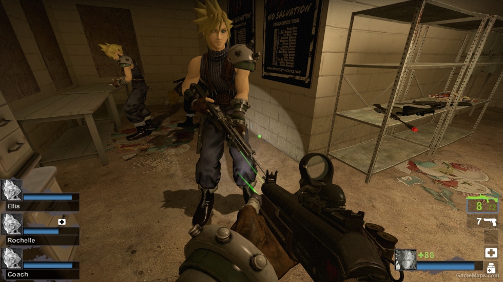 Only FFVII Cloud Strife (request) (Mod) for Left 4 Dead 2 - GameMaps.com