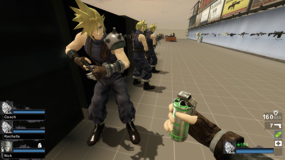 Only FFVII Cloud Strife (request) (Mod) for Left 4 Dead 2 - GameMaps.com