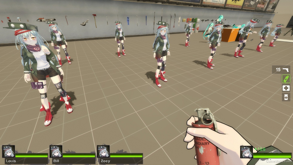 Only G11 Girls Frontline Enhanced Zoey (Mod) for Left 4 Dead 2 ...