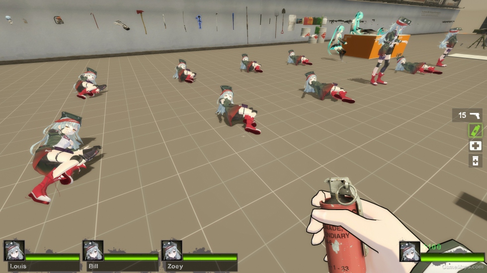 Only G11 Girls Frontline Enhanced Zoey (Mod) for Left 4 Dead 2 ...