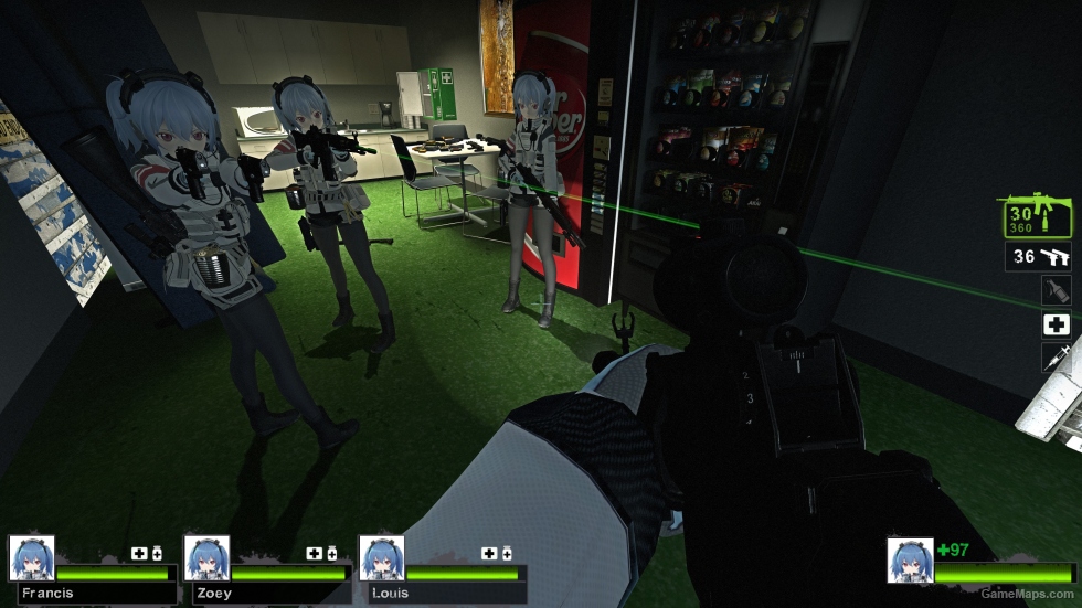 Only GF2 Colphne Zoey (request) (Mod) for Left 4 Dead 2 - GameMaps.com