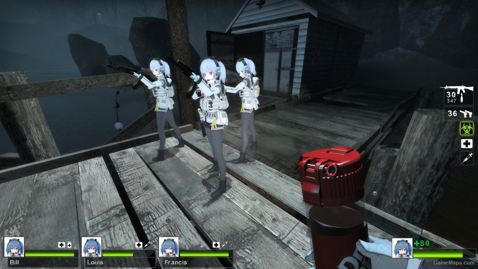 Only GF2 Colphne Zoey (request) (Mod) for Left 4 Dead 2 - GameMaps.com