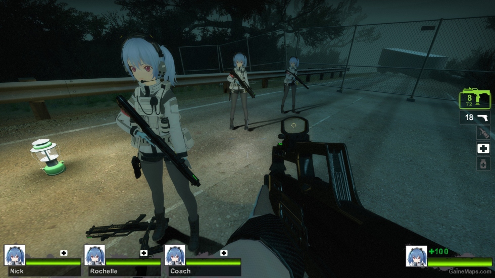 Only GF2 Colphne Zoey (request) (Mod) for Left 4 Dead 2 - GameMaps.com