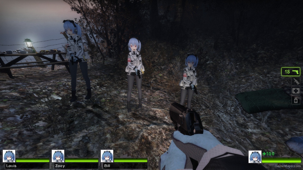 Only GF2 Colphne Zoey (request) (Mod) for Left 4 Dead 2 - GameMaps.com