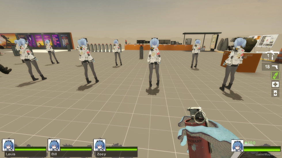 Only GF2 Colphne Zoey (request) (Mod) for Left 4 Dead 2 - GameMaps.com