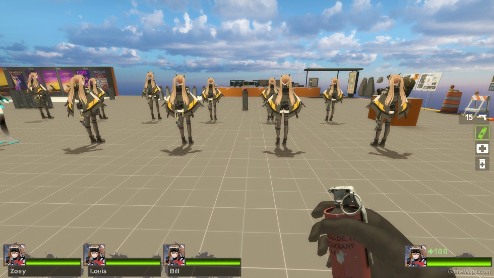 Only GF2 Exilium Lenna UMP9 Zoey (request) (Mod) for Left 4 Dead 2 - GameMaps.com