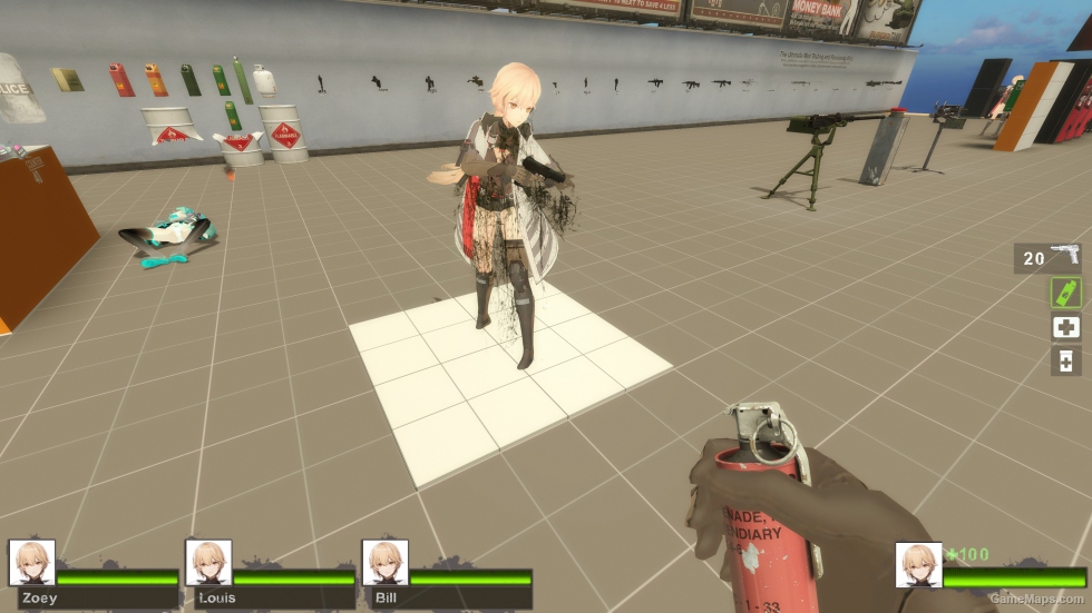 Only GF2 Groza v2 Zoey (request) (Mod) for Left 4 Dead 2 - GameMaps.com