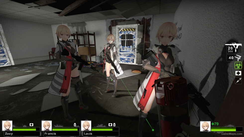 Only GF2 Groza v2 Zoey (request) (Mod) for Left 4 Dead 2 - GameMaps.com