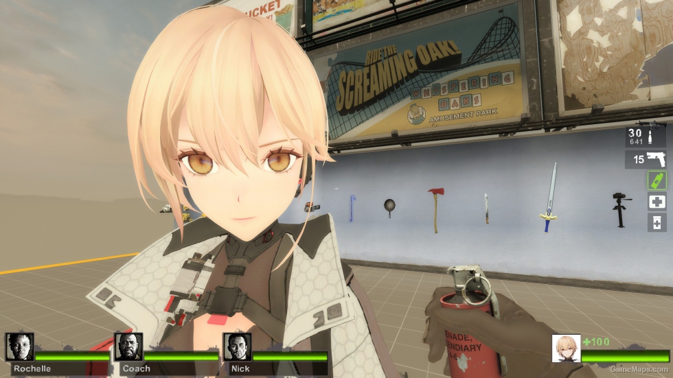 Only GF2 Groza v2 Zoey (request) (Mod) for Left 4 Dead 2 - GameMaps.com