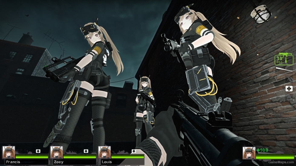 Only GF2 Lenna Zoey (request) (Mod) for Left 4 Dead 2 - GameMaps.com