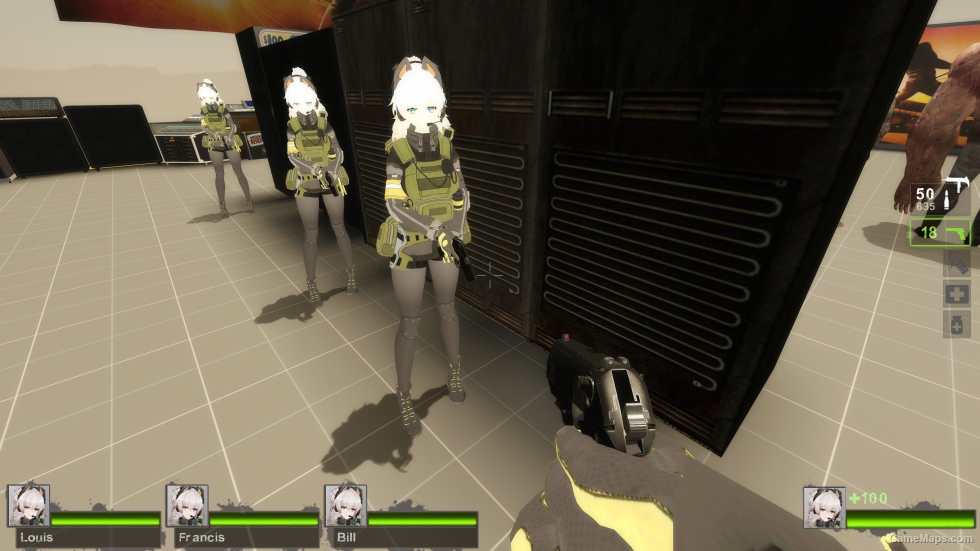Only GF2 Peritya Zoey (request) (Mod) for Left 4 Dead 2 - GameMaps.com