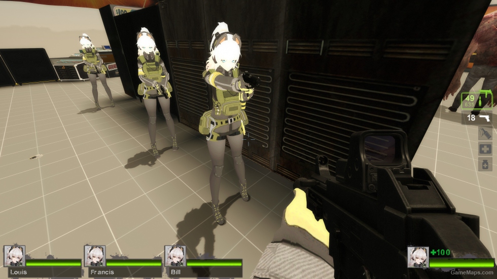 Only GF2 Peritya Zoey (request) (Mod) for Left 4 Dead 2 - GameMaps.com
