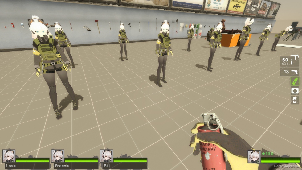 Only GF2 Peritya Zoey (request) (Mod) for Left 4 Dead 2 - GameMaps.com