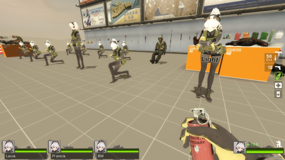 Only GF2 Peritya Zoey (request) (Mod) for Left 4 Dead 2 - GameMaps.com