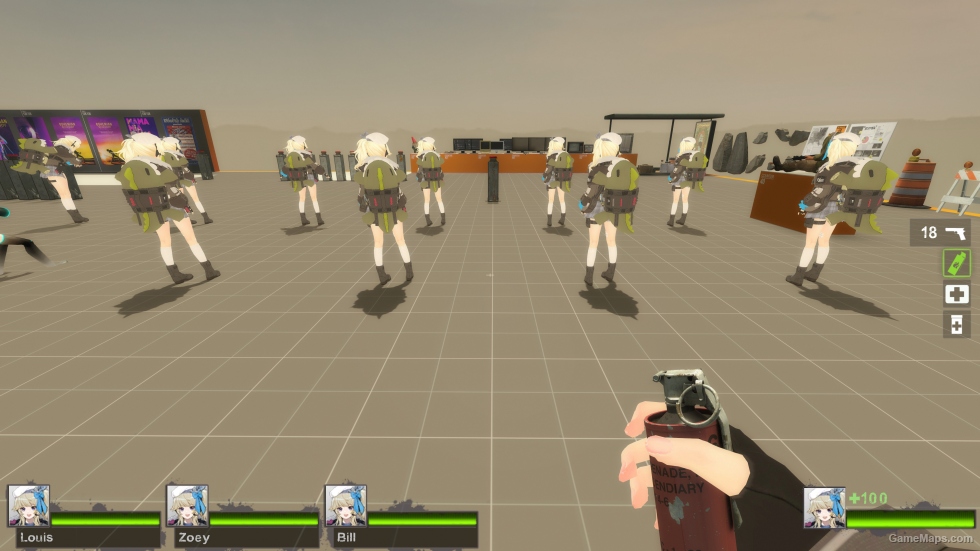 Only GF2 Vepley Zoey (request) (Mod) for Left 4 Dead 2 - GameMaps.com