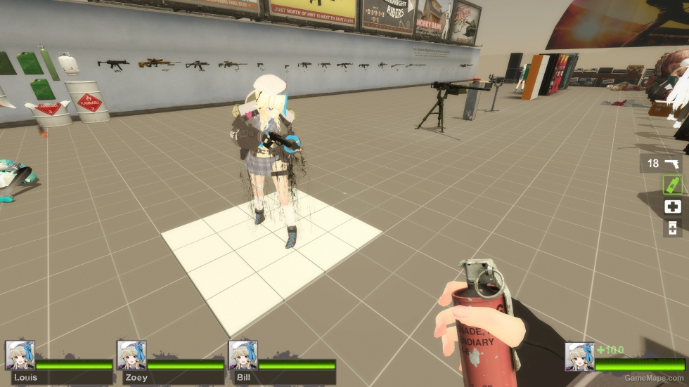 Only GF2 Vepley Zoey (request) (Mod) for Left 4 Dead 2 - GameMaps.com