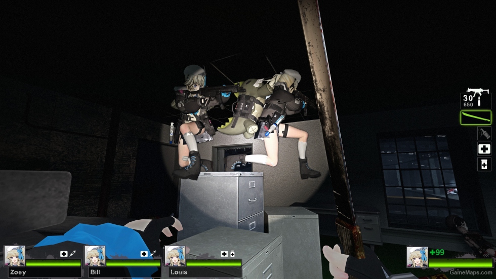 Only GF2 Vepley Zoey (request) (Mod) for Left 4 Dead 2 - GameMaps.com