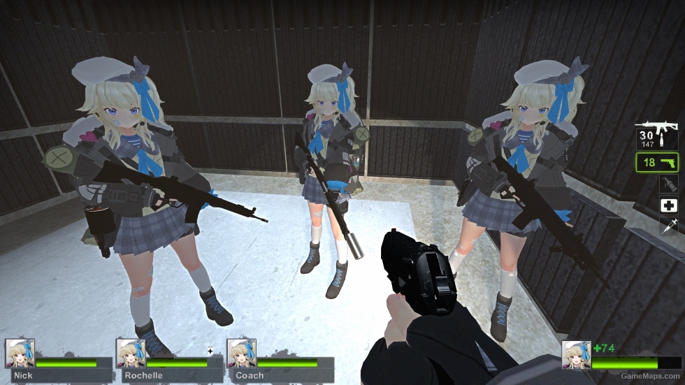 Only GF2 Vepley Zoey (request) (Mod) for Left 4 Dead 2 - GameMaps.com