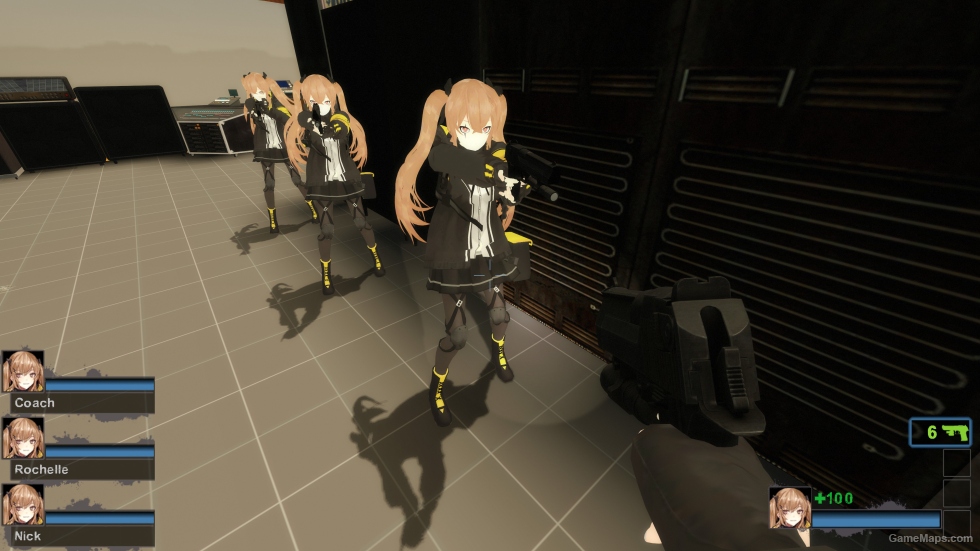 Only GF UMP9 Zoey (request) (Mod) for Left 4 Dead 2 - GameMaps.com