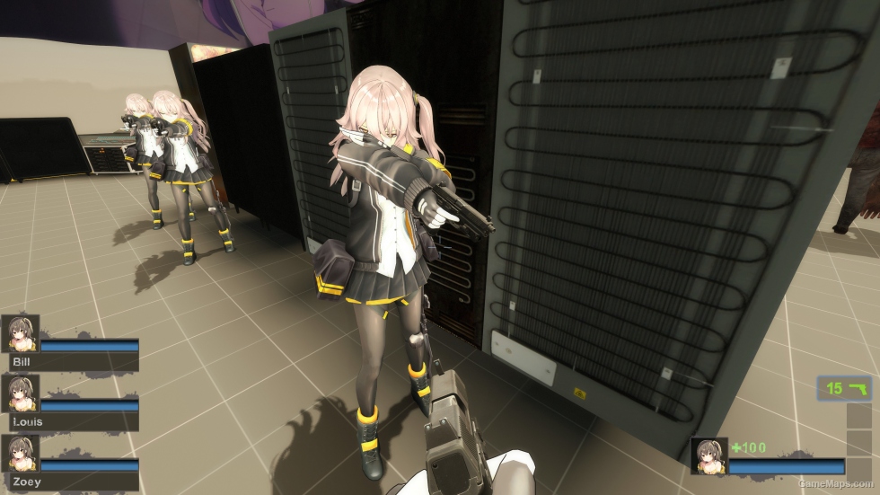 Only GFNC GF UMP45 VRC Zoey (request) (Mod) for Left 4 Dead 2 - GameMaps.com