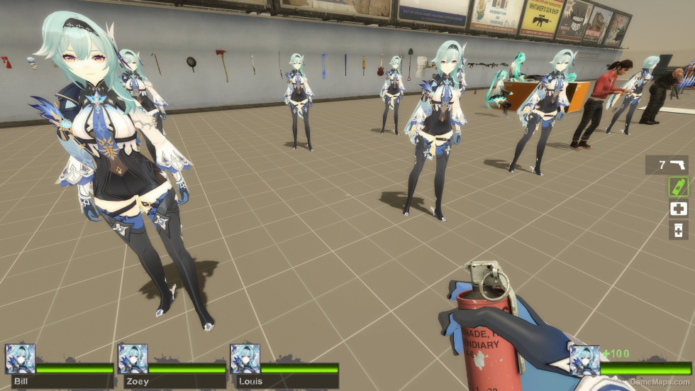 Only GI Eula Lawrence Zoey (request) (Mod) for Left 4 Dead 2 - GameMaps.com