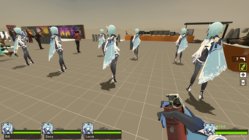 Only GI Eula Lawrence Zoey (request) (Mod) for Left 4 Dead 2 - GameMaps.com