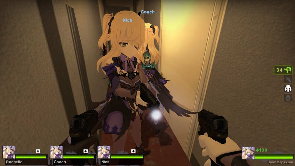 Only GI Fischl Zoey (request) (Mod) for Left 4 Dead 2 - GameMaps.com