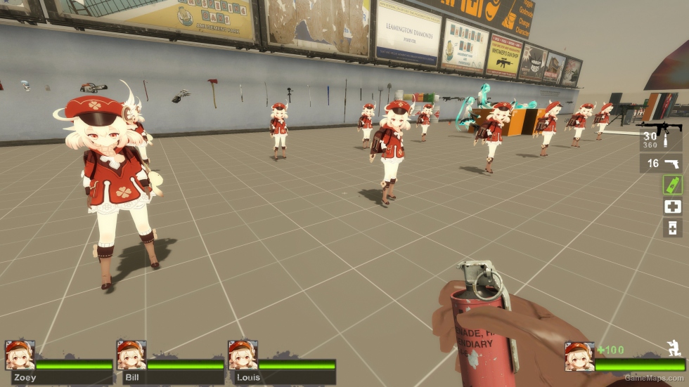 Only GI KLEE Zoey (request) (Mod) for Left 4 Dead 2 - GameMaps.com