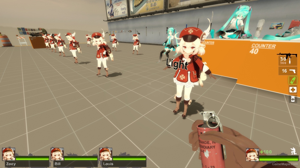 Only GI KLEE Zoey (request) (Mod) for Left 4 Dead 2 - GameMaps.com