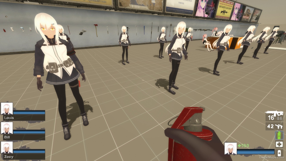 Only Girls Frontline M590 Zoey (request) (Mod) for Left 4 Dead 2 ...