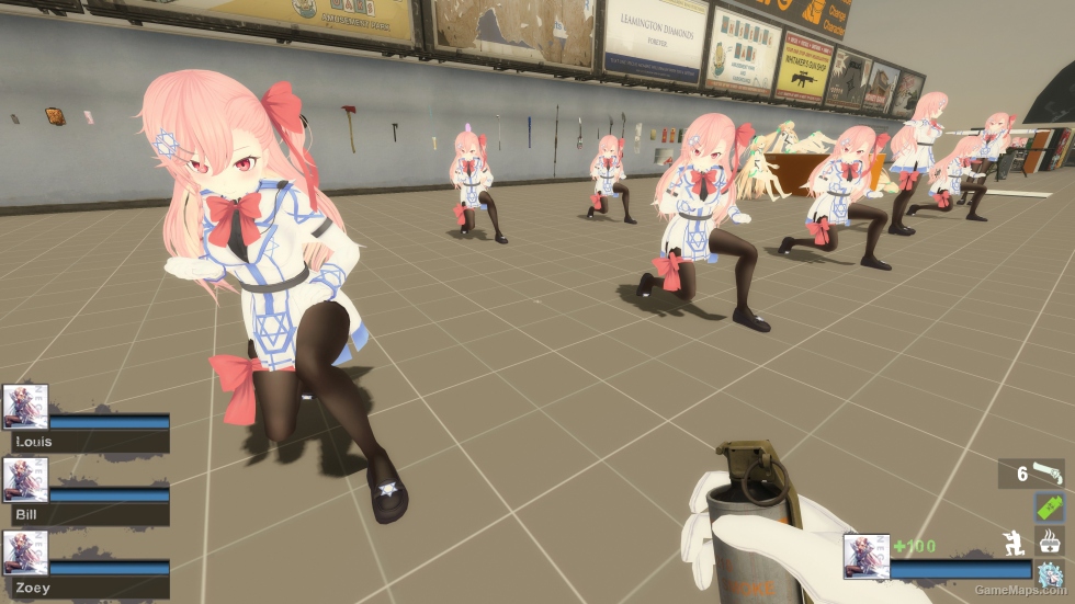 Only Girls Frontline Negev Zoey (request) (Mod) for Left 4 Dead 2 - GameMaps.com