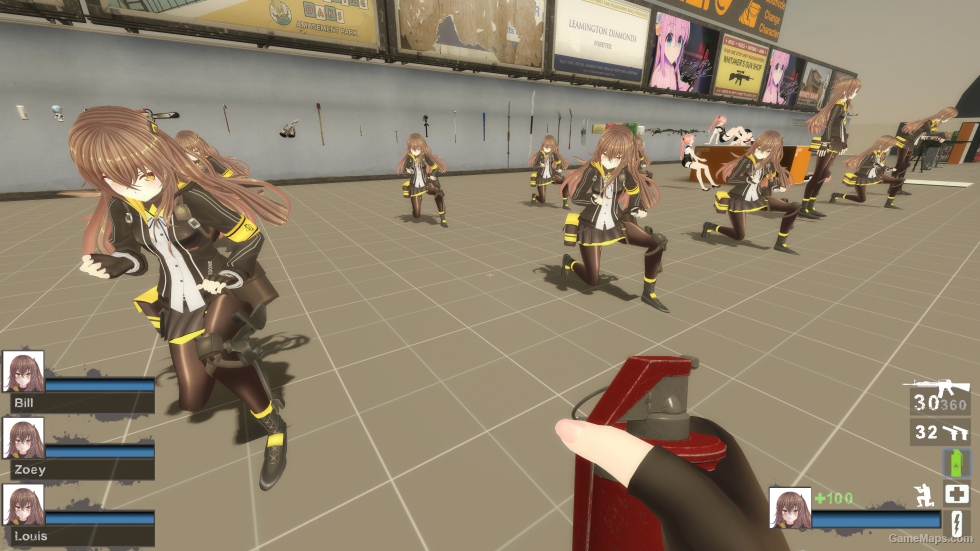 Only Girls Frontline UMP45 Zoey (request) (Mod) for Left 4 Dead 2 - GameMaps.com