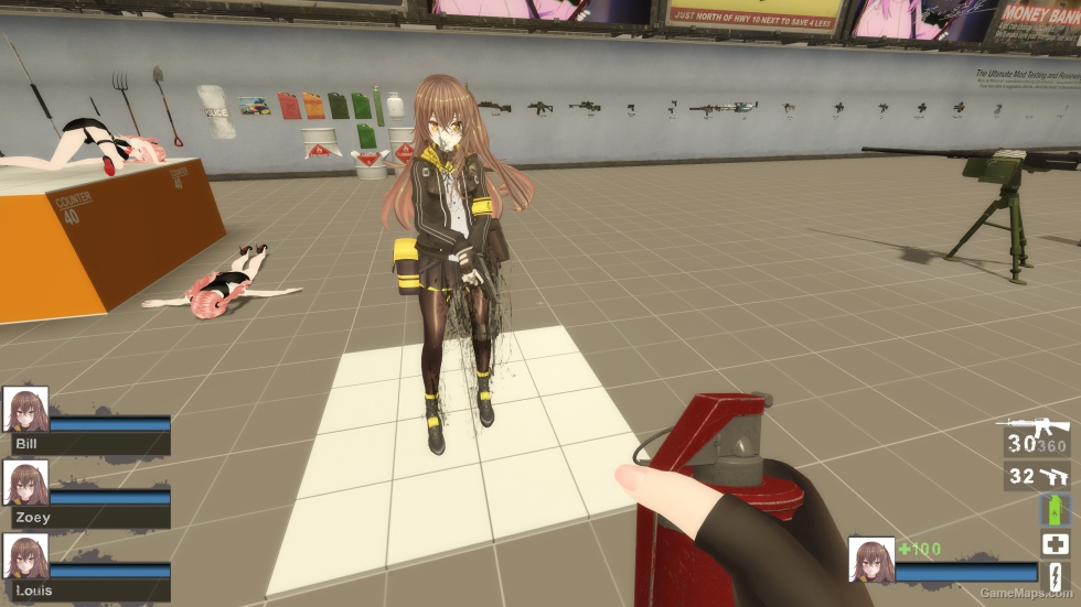 Only Girls Frontline UMP45 Zoey (request) (Mod) for Left 4 Dead 2 - GameMaps.com