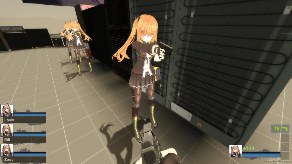 Only Girls Frontline UMP9 Zoey (request) (Mod) for Left 4 Dead 2 - GameMaps.com