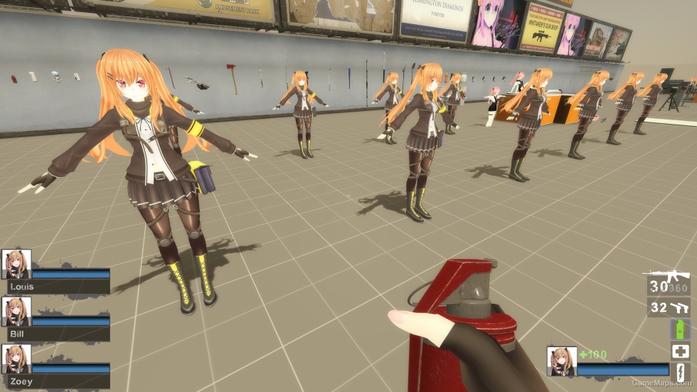 Only Girls Frontline UMP9 Zoey (request) (Mod) for Left 4 Dead 2 - GameMaps.com