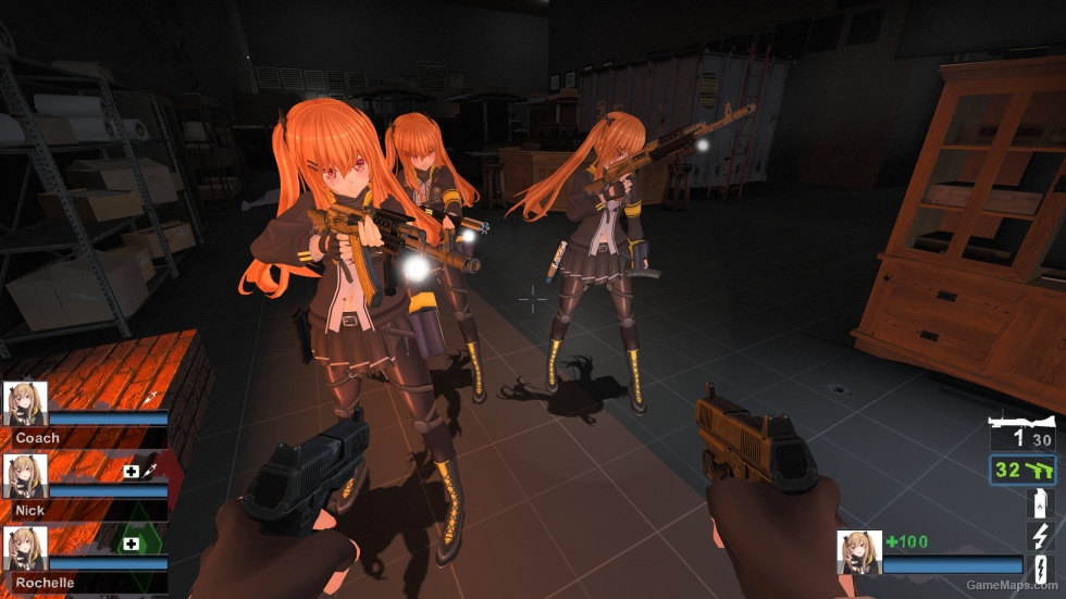 Only Girls Frontline UMP9 Zoey (request) (Mod) for Left 4 Dead 2 - GameMaps.com