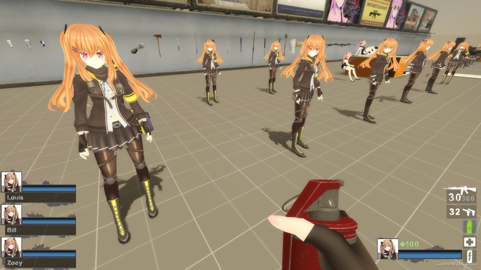 Only Girls Frontline UMP9 Zoey (request) (Mod) for Left 4 Dead 2 - GameMaps.com