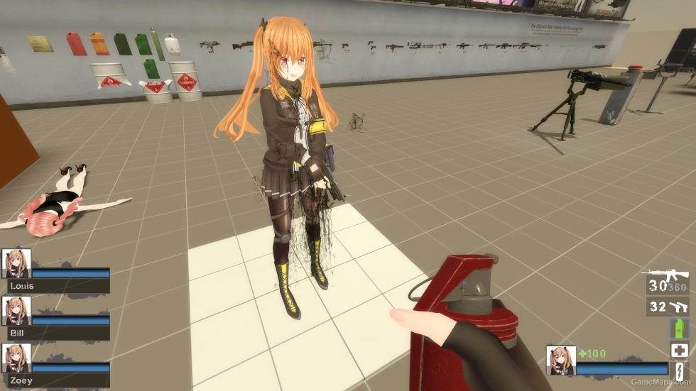 Only Girls Frontline UMP9 Zoey (request) (Mod) for Left 4 Dead 2 - GameMaps.com