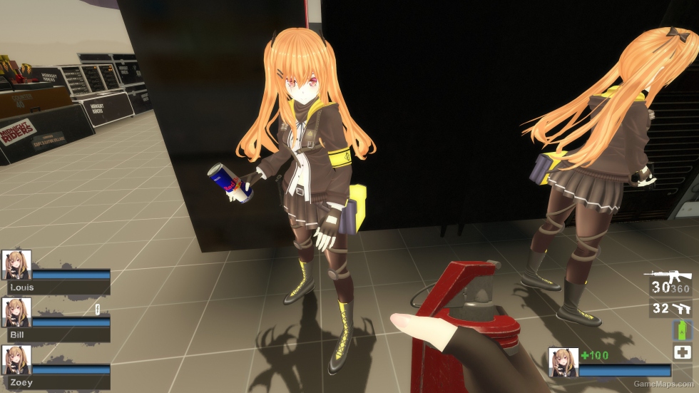 Only Girls Frontline UMP9 Zoey (request) (Mod) for Left 4 Dead 2 - GameMaps.com