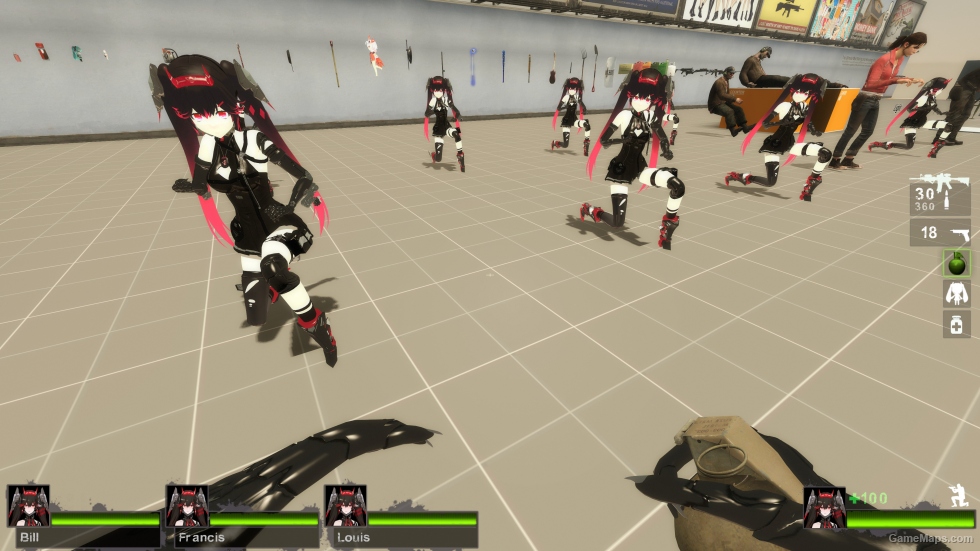 Only Gray Raven Lucia Zoey (request) (Mod) for Left 4 Dead 2 - GameMaps.com