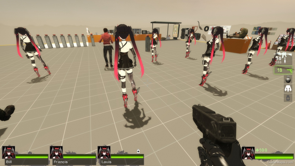 Only Gray Raven Lucia Zoey (request) (Mod) for Left 4 Dead 2 - GameMaps.com