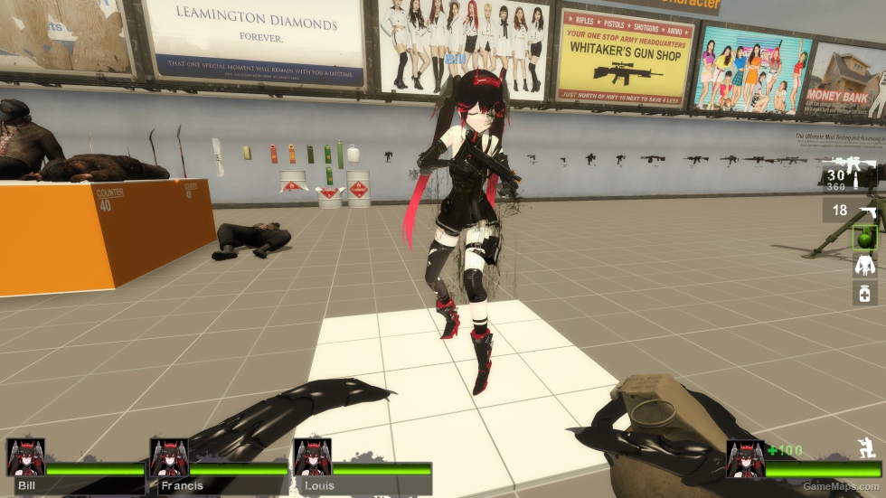 Only Gray Raven Lucia Zoey (request) (Mod) for Left 4 Dead 2 - GameMaps.com