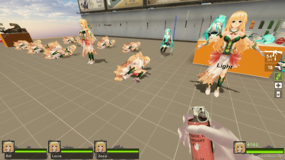 Only HDN Vert Zoey (request) (Mod) for Left 4 Dead 2 - GameMaps.com