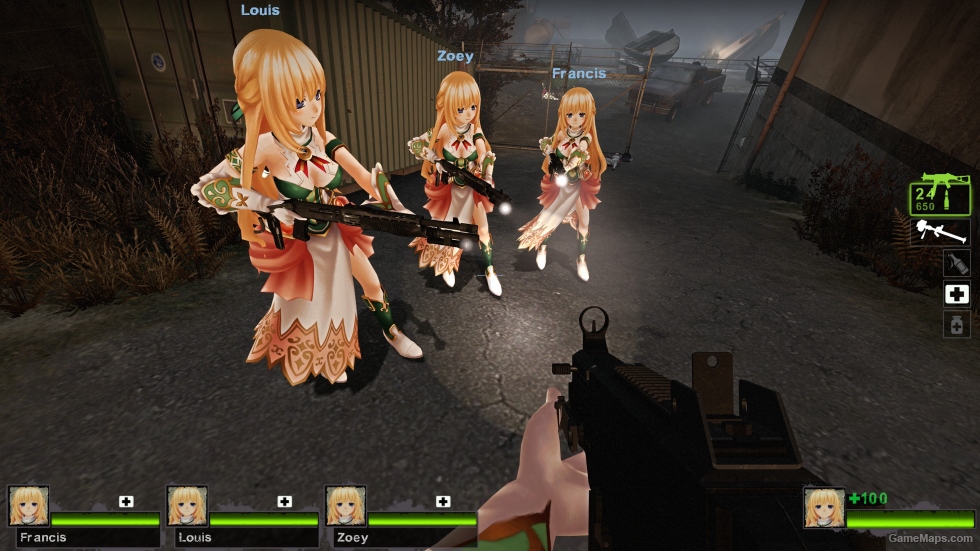 Only HDN Vert Zoey (request) (Mod) for Left 4 Dead 2 - GameMaps.com