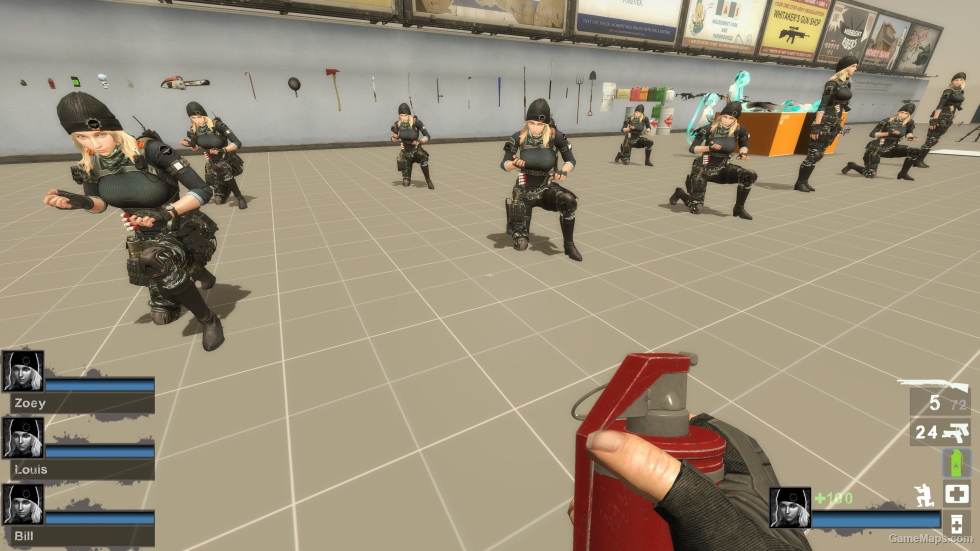 Only Helga Realism Zoey (request) (Mod) for Left 4 Dead 2 - GameMaps.com