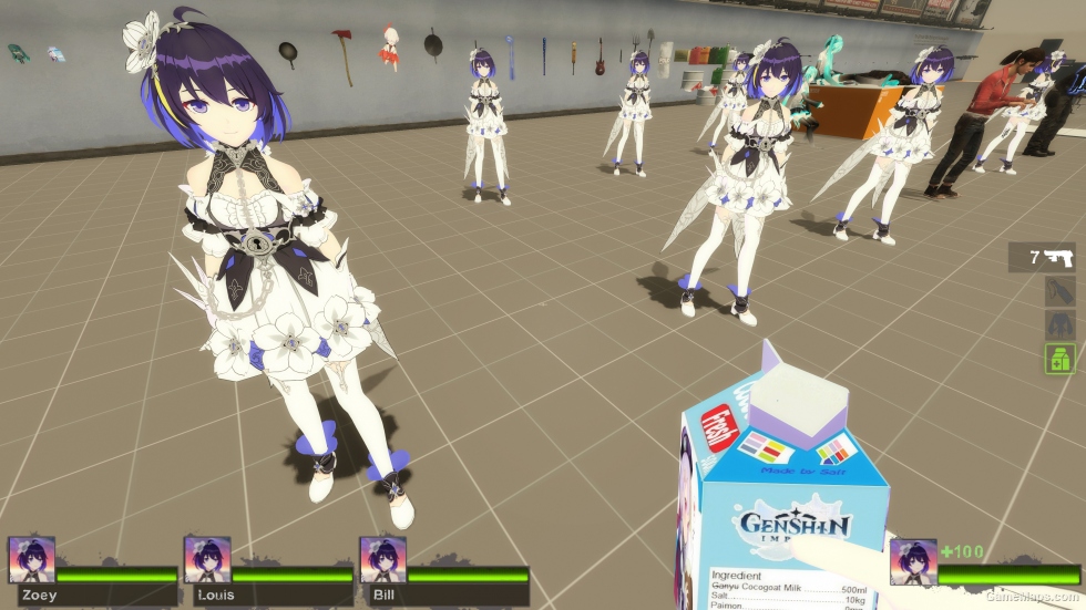 Only HI Seele Realm Twin White Zoey (request) (Mod) for Left 4 Dead 2 ...