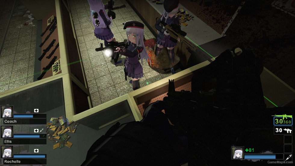 Only HK416 GF Enhanced Zoey (request) (Mod) for Left 4 Dead 2 - GameMaps.com